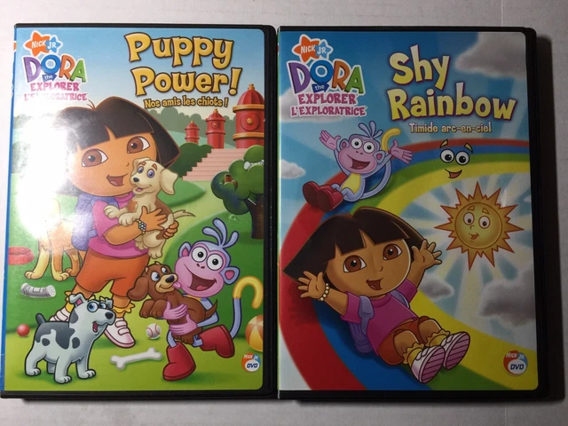 (2) NICK JR Dora The Explorer Shy Rainbow & Puppy Power DVD's 2007 EUR ...
