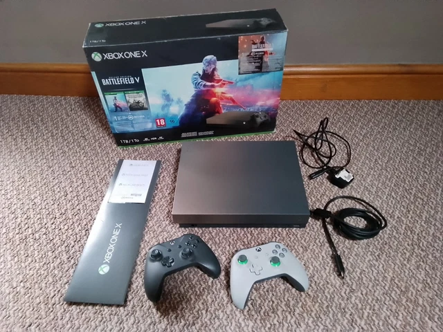 XBOX ONE X 1TB Console Deluxe Edition Battlefield V And 2 Controllers £ ...