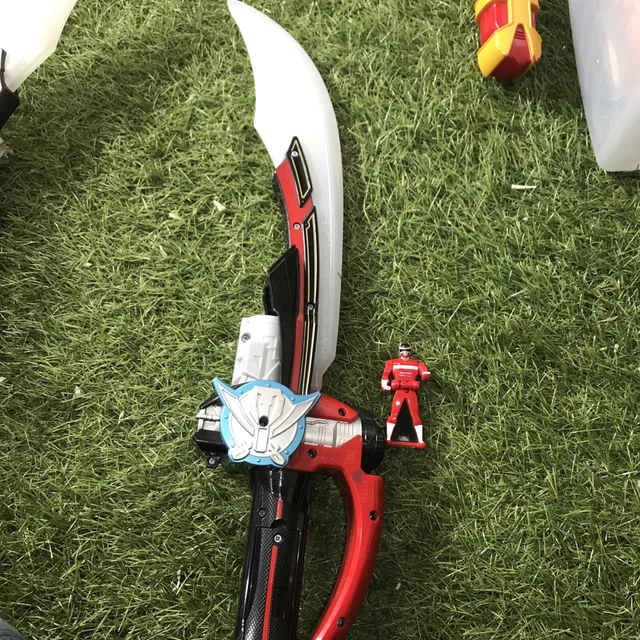 POWER RANGERS MEGAFORCE Super Sabre with Sounds 1 Red Ranger Key Sword ...