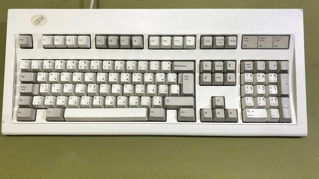 VINTAGE IBM MODEL M Buckling Spring Keyboard Arabic Key EUR 90,26 ...