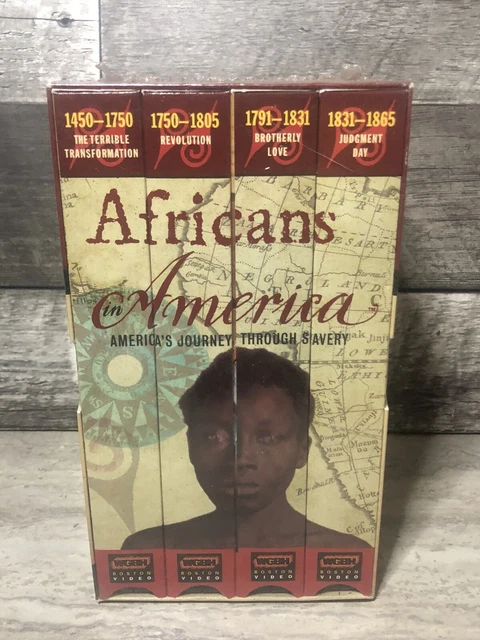 AFRICANS IN AMERICA History of Slavery documentary 4-VHS set 1450-1865 ...