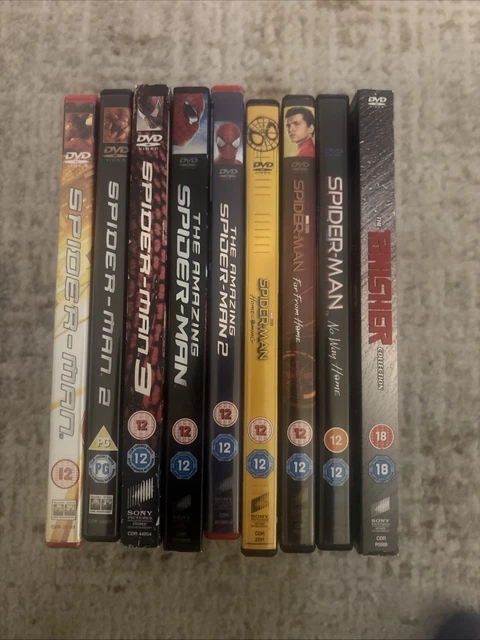 SPIDER-MAN 8 X Movie Collection DVD Marvel -+ Punisher 2 Movie £14.99 ...