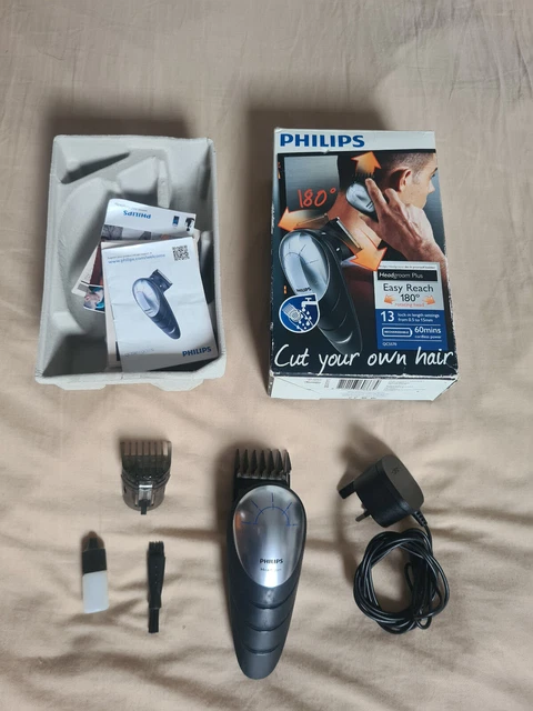 PHILIPS QC5570 DIY Easy Reach 180 Degree Hair Clipper with Rotating ...