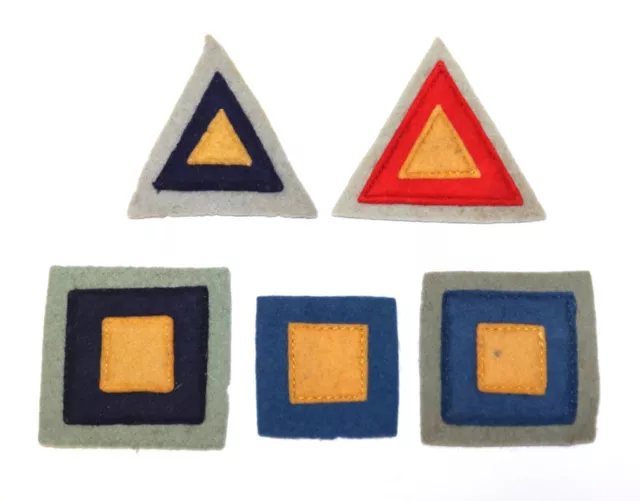 5 DIFFERENT ORIGINAL WW2 Australian Army Unit Colour Patches - Pay ... 5 DIFFERENT ORIGINAL WW2 Australian Army Unit Colour Patches - Pay ...