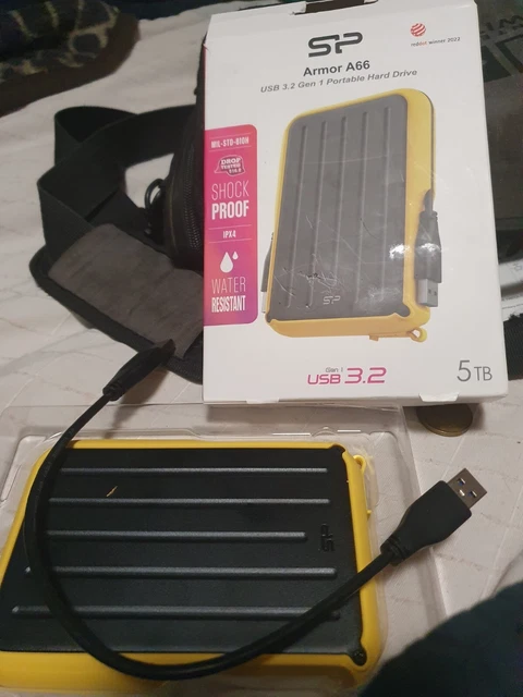 SILICON POWER ARMOR A66 5TB Rugged External Hard Drive, Weather & Shock ...