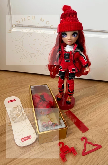 RAINBOW HIGH WINTER Break Ruby Anderson Doll with Accessories COMPLETE ...
