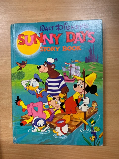 1973 WALT DISNEY " Sunny Days Story Book " Large GB Annual Livre ...