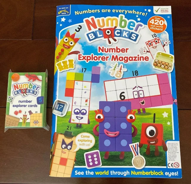 NEW AND LATEST Numberblocks Math Explorer Pack (52 Cards+Magazine), No ...