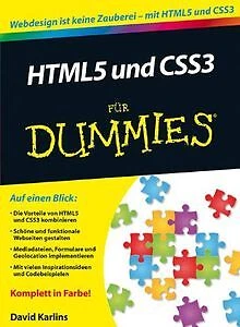 HTML5 UND CSS3 für Dummies (Fur Dummies) de Karlins, David | Livre ...
