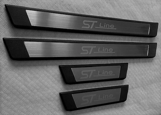 FORD FIESTA (ST-LINE Logo) 2009-2017 - Door Sill Protector Plates Fs004 ...
