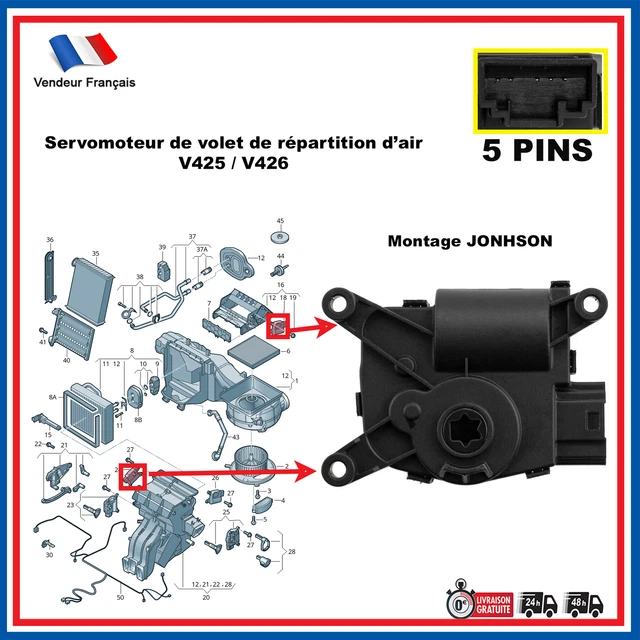 ACTUATOR VALVE BREAKDOWN Clim V425 V426 Intended Seat Leon From 2012 £34.06 - PicClick UK