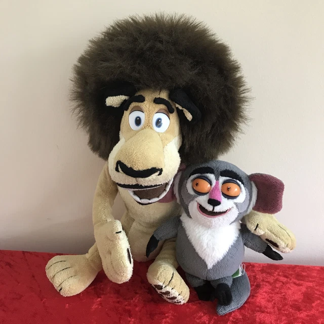 MADAGASCAR ALEX THE Lion And Maurice the Lemur Soft Plush Toys ...