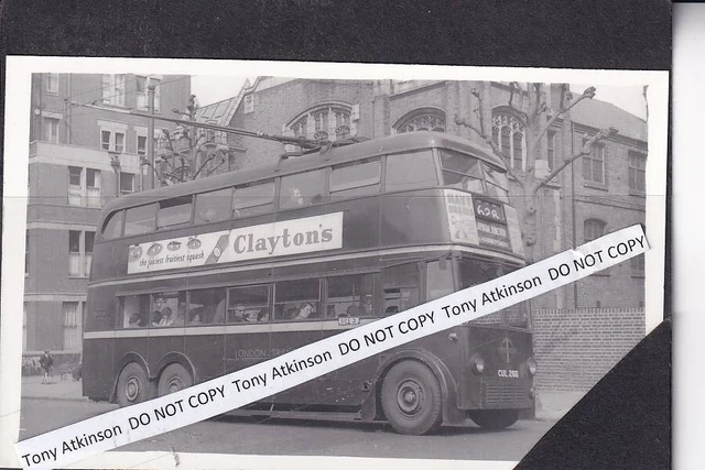 LONDON TRANSPORT - C2 Type Trolley Bus No. 266 On Route 628 - Photo ...