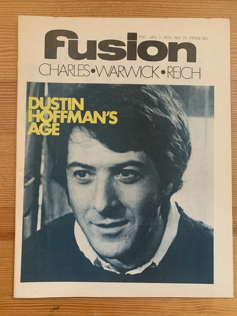 VINTAGE FUSION MAGAZINE gennaio 1972 Dustin Hoffman Dionne Warwick ...