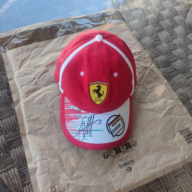 F1 PUMA FERRARI Sebastian Vettel SIGNED Personal Cap Hat NOT FOR SALE ...