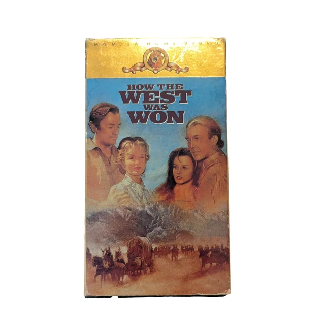 HOW THE WEST WAS WON (vhs,1990,english,hi-fi stereo videophonic,2 tapes ...