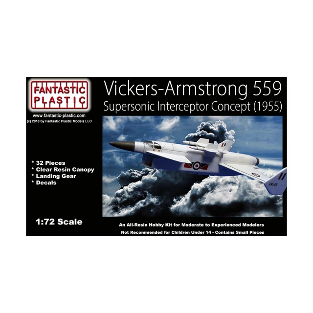FANTASTIQUE PLA MODÈLE Kit Vickers-Armstrong 559 - Supersonic ...