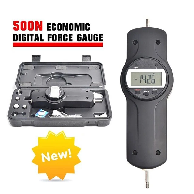 CONVENIENT PORTABLE DIGITAL Dynamometer Force Gauge Meter Kit 500N/50kg ...