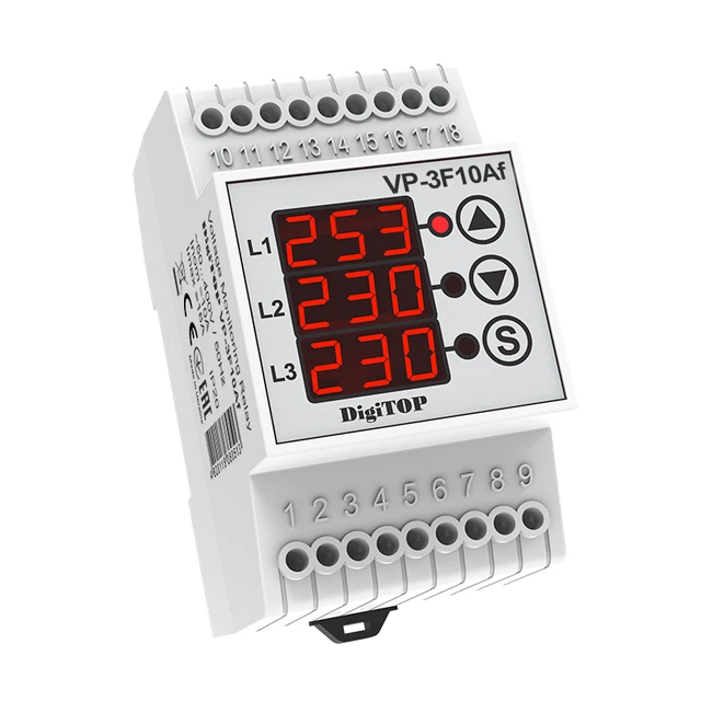 THREE-PHASE VOLTAGE RELAY for photovoltaics DigiTOP VP-3F10Af EUR 80,04 - PicClick DE
