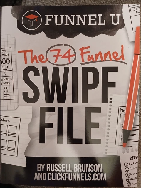 FUNNEL U THE 74 Funnell Swipe File Russell Brunson ClickFunnels Book ...