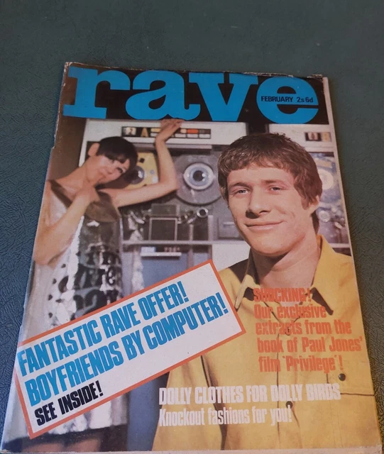 RARE RAVE MAGAZINE FEBRUARY 1967 Walker Brothers Beach Boys Monkees ...