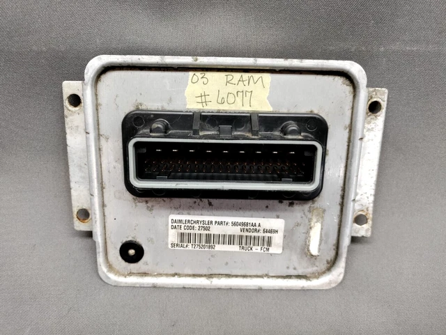2003 DODGE RAM 1500 2500 3500 Body Control Module BCM 56049681AA $98.96 ...
