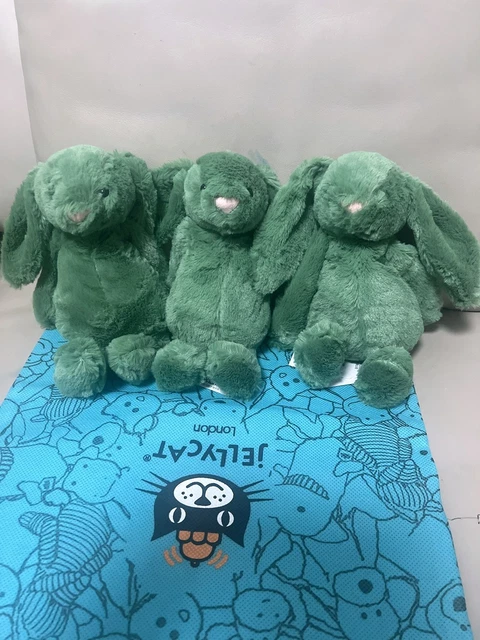 BNWT JELLYCAT BASHFUL Ivy Bunny 18cm Green Rabbit - NEW with Dust Bag £ ...