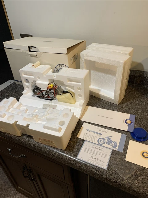 FRANKLIN MINT 1:10 Harley Davidson Billy Bike "Easy Rider" 1969 B11Xn65 Limited $371.02 ...