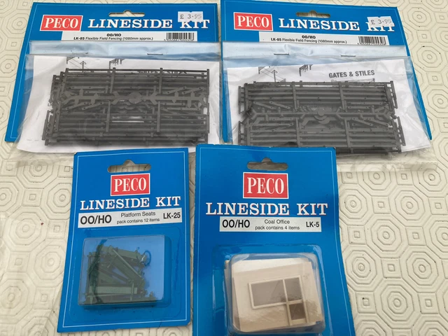 PECO LINESIDE FENCING Gate & Styles pack x 2 + coal office + platform ...