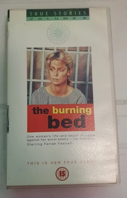 THE BURNING BED VHS Video - Farrah Fawcett £3.99 - PicClick UK