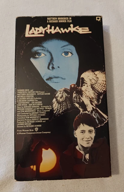 LADYHAWKE VHS (1985, Warner Bros) Matthew Broderick Michelle Pfeiffer ...