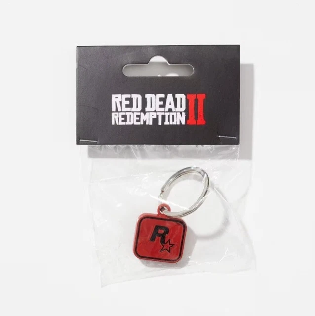 RED DEAD REDEMPTION II (2) Rockstar Logo Red Keyring Keychain - New £13 ...