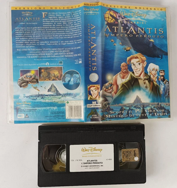 ATLANTIS THE LOST Empire 2002 VHS Italian Walt Disney Gary Trousdale ...