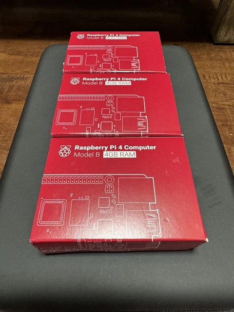 RASPBERRY PI 4 Model B 4GB RAM Computer Brand New 64-bit Bluetooth WiFi ...