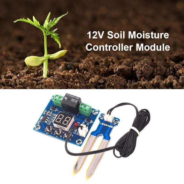 SOIL HUMIDITY SENSOR Controller Automatic Watering Module Soil Moisture ...