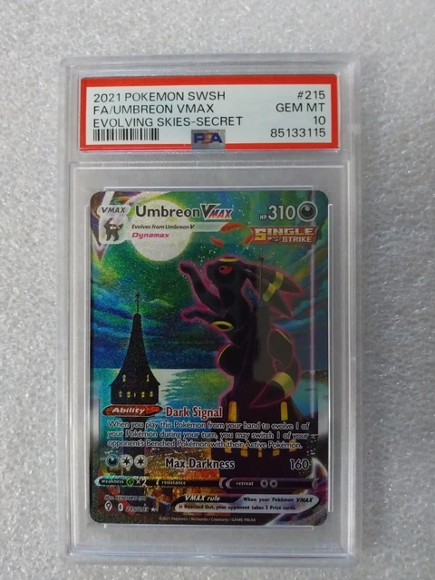 UMBREON V MAX PSA 10 Evolving Skies Alternative Art English EUR 900,00 ...