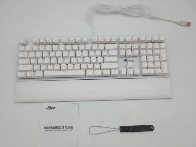 ROYAL KLUDGE RK-S108X Full RGB Wired Mechanical Gaming Keyboard White ...