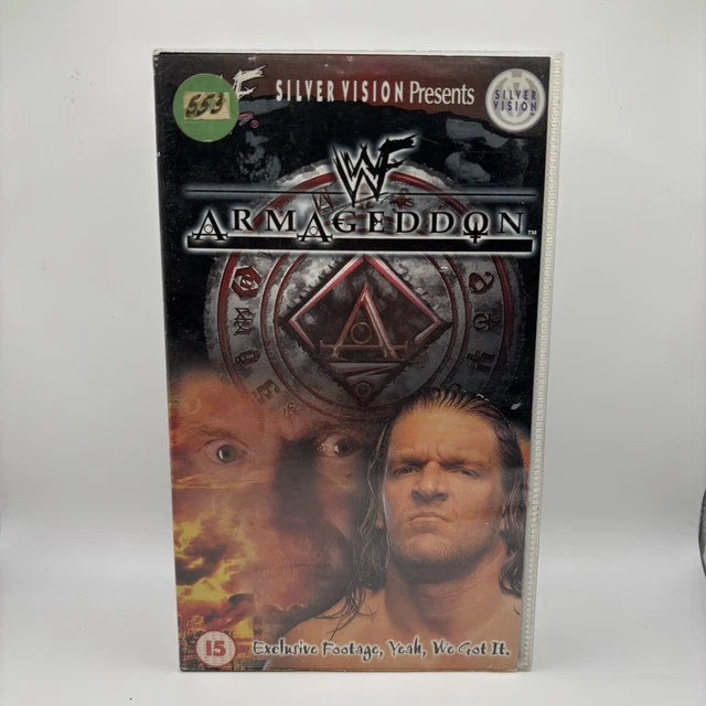 WWF ARMAGEDDON - VHS Video Tape - 1999 - WWE / WCW / ECW / Triple H ...