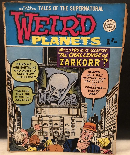 WEIRD PLANETS #3 Comic Alan Class 1962 - 68 Pages UK Comic Silver Age ...