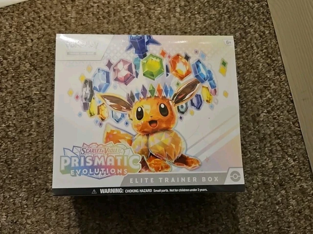 PRISMATIC EVOLUTIONS ELITE Trainer Box Pokemon ETB. Box In Hand Sealed ...