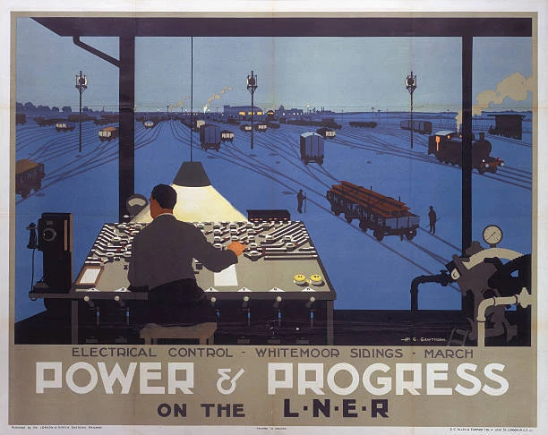 POSTER LNER, POWER & Progress On The Lner 1930 OLD PHOTO $8.50 ...