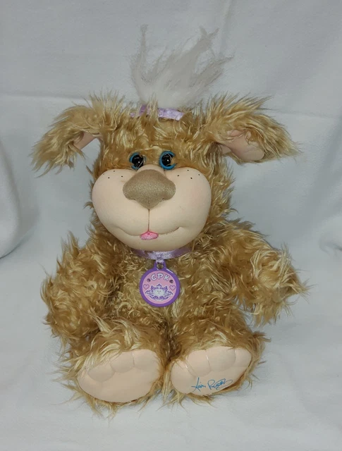 CABBAGE PATCH KIDS Patch Puppies Lovable Pets 12" CPK Plush Brown,Blue ...