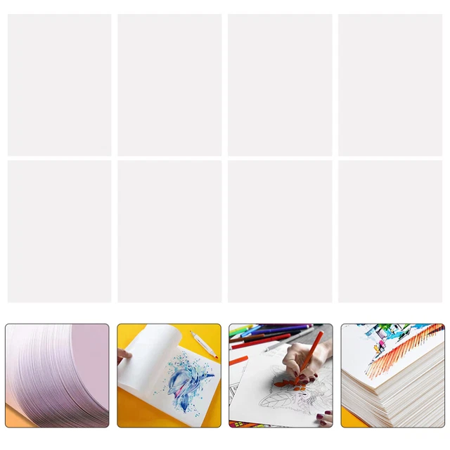 50 SHEETS A4 Blank Drawing Paper Mark Student Oil Painting for Kids Art ...