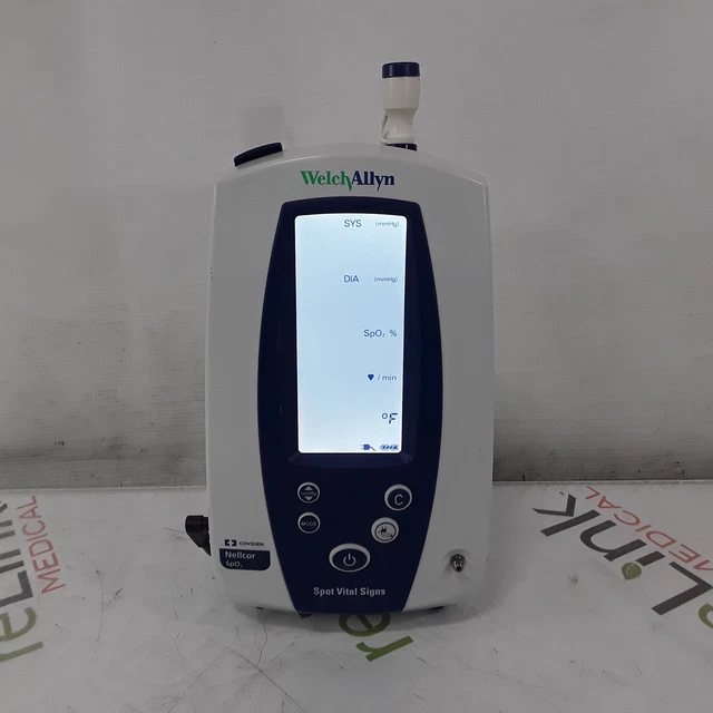 WELCH ALLYN SPOT 420 - NIBP, Temp, Nellcor SpO2 Vital Signs Monitor ...