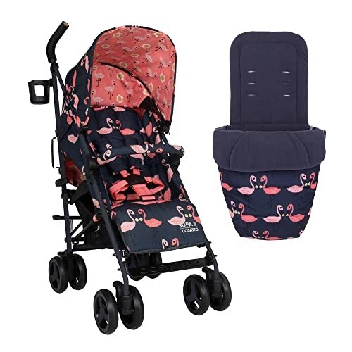 SUPA 3 PUSHCHAIR with Footmuff Lightweight Stroller Easy Compact Carry ...