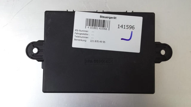 MERCEDES-BENZ CONTROL UNITS W221 S-Class door control unit rear ...