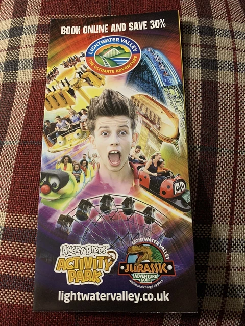 LIGHTWATER VALLEY THEME PARK MAP 2015 roller coaster amusement £2.49 ...