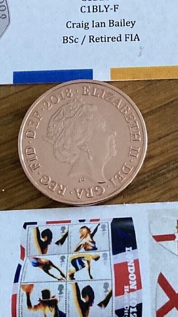 RARE UNC NIFC 2018 ROYAL COAT ARMS SHIELD 2p COIN FROM ROYAL MINT SET ...