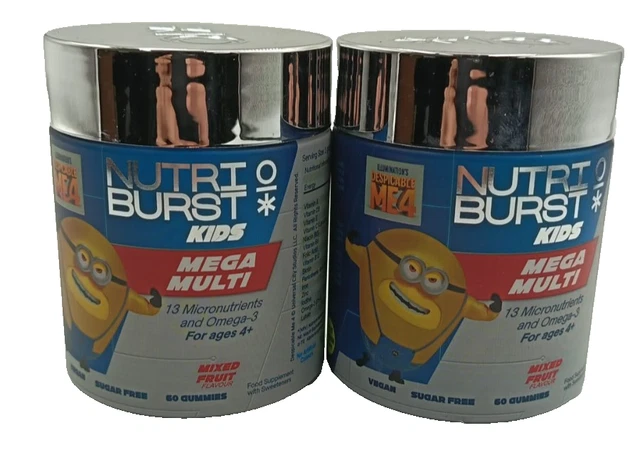 NUTRIBURST MEGA MULTI Minions 60s Easy Chewable Formula - For Ages 4 ...