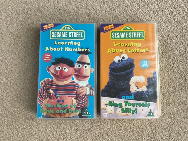 2 X SESAME Street VHS Video Tapes - Learning About Numbers & Letters ...
